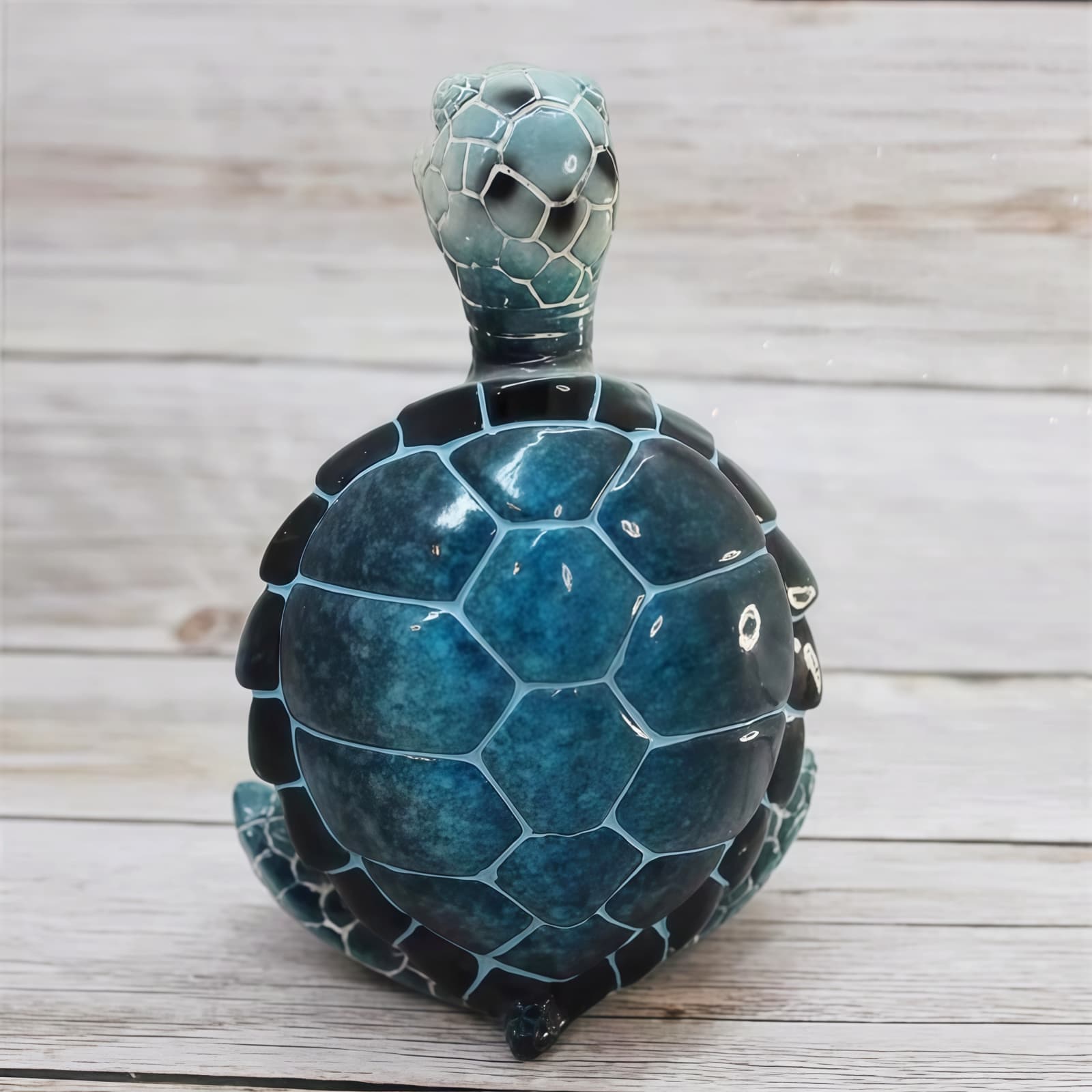 Tibetan Resin Meditating Turtle Statue
